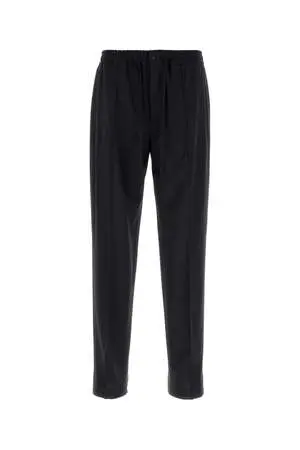 Valentino Garavani Dark Wool Blend Pant - Blue