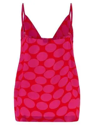 Dries Van Noten Polka Dot Maxi Top - Pink