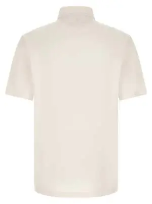 Brunello Cucinelli Heraldic Logo Polo Shirt - White