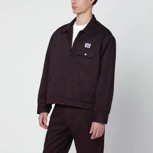 Needles Burgundy Zip Shirt Jacket - Red