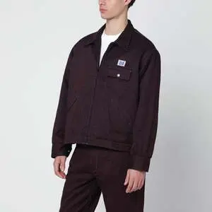 Needles Burgundy Zip Shirt Jacket - Red