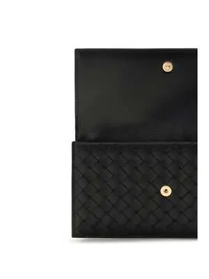 Bottega Veneta Intrecciato Bifold Wallet - Black