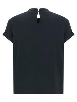 Brunello Cucinelli Shiny Collar' T-shirt