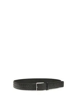 Bottega Veneta Intreccio Leather Belt
