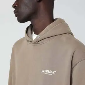 REPRESENT Light Brown Oversized Hoodie