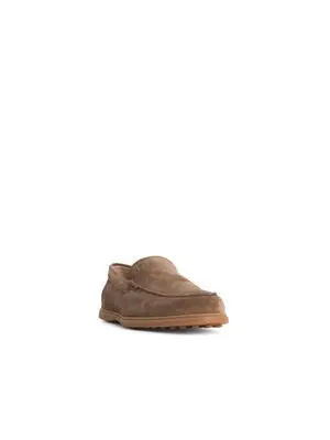 TOD'S Suede Slipper Loafers