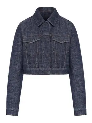 Fendi Ff Denim Jacket - Blue