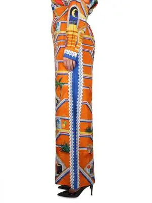 Casablanca Escalier Print Pants - Multicolor