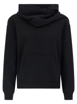 COURREGES Hoodie And Scarf - Black