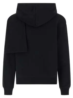 COURREGES Hoodie And Scarf - Black