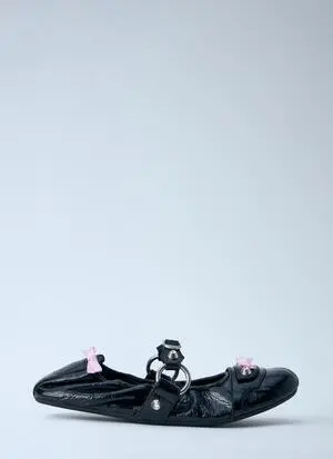 Balenciaga City Ballerinas Flats - Black