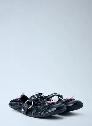 Balenciaga City Ballerinas Flats - Black