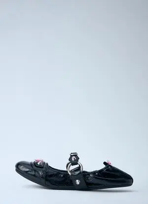 Balenciaga City Ballerinas Flats - Black