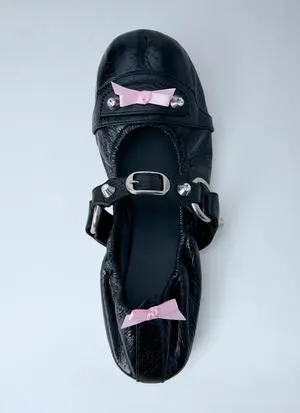 Balenciaga City Ballerinas Flats - Black