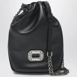 ROGER VIVIER Nano Pilgrim Bag In Leather - Black