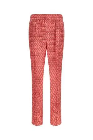 FERRAGAMO Monogram Trousers - Multicolor