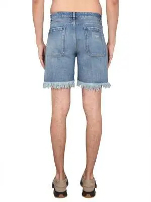 Fendi Denim Bermuda Shorts