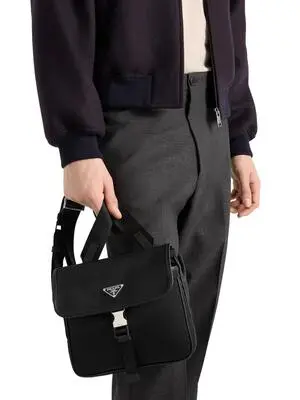 Prada Re-nylon And Saffiano Shoulder Bag