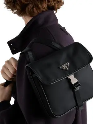 Prada Re-nylon And Saffiano Shoulder Bag