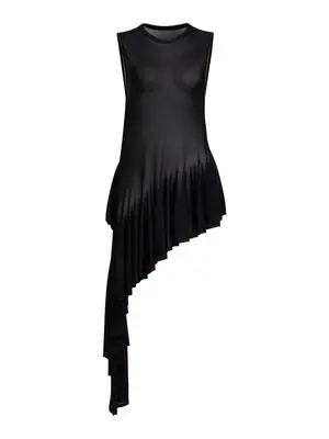 Alaïa Asymmetric Top With Godet - Black
