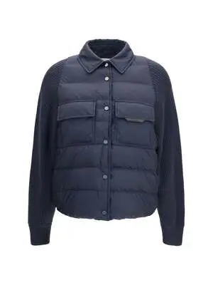 Brunello Cucinelli Wr Padded Jacket - Blue