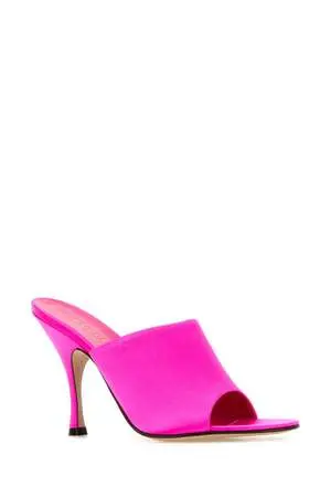 Gucci Satin Mules - Pink