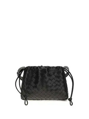 Bottega Veneta Intrecciato Calfskin Pouch - Black