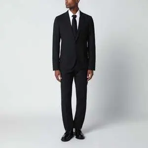 LARDINI Single-breasted Wool-blend Suit - Black