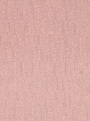Fendi Crew Neck T-shirt With All-over Ff Motif In Cotton - Pink