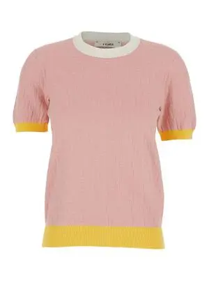 Fendi Cotton T-shirt - Pink