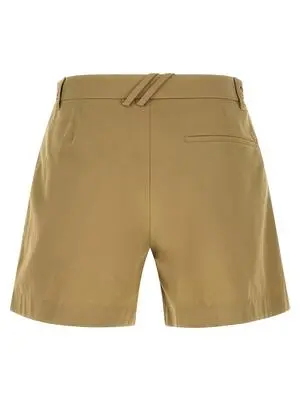 Burberry Raina Cotton Poplin Shorts - Cream