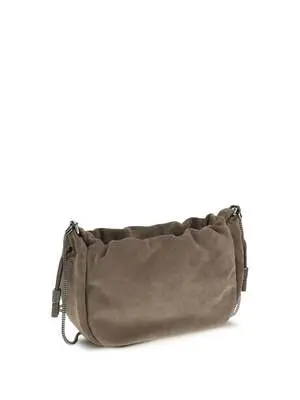 Brunello Cucinelli Suede Shoulder Bag