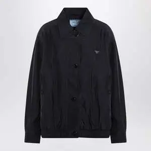 Prada Silk Blouson - Blue