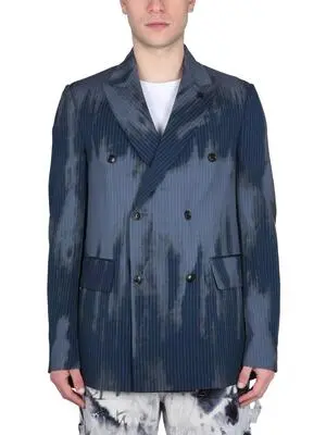 Amiri Relaxed Fit Double Breasted Blazer