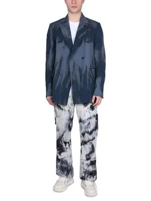 Amiri Relaxed Fit Double Breasted Blazer