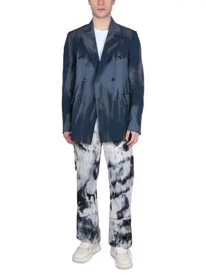 Amiri Relaxed Fit Double Breasted Blazer