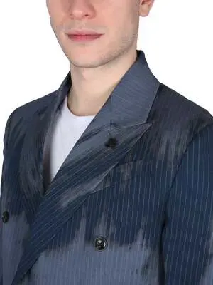 Amiri Relaxed Fit Double Breasted Blazer