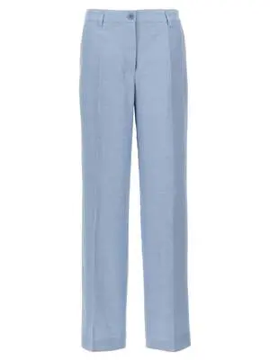 P.a.r.o.s.h Viscose Linen Trousers
