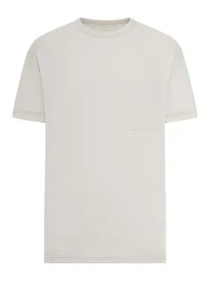 LEMAIRE Short-sleeved Boxy T-shirt In Heavy Jersey - Cream