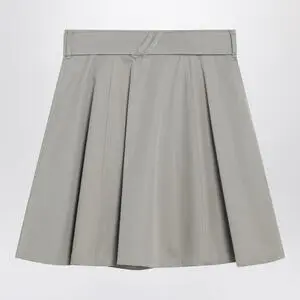 Burberry Trench Mini Skirt In Gabardine - Cream