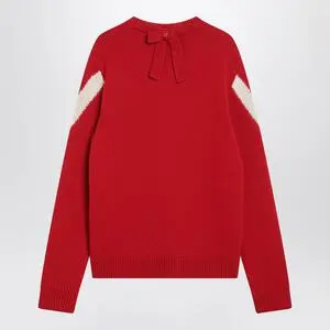 Valentino Garavani Sweater With Vlogo On Bow
