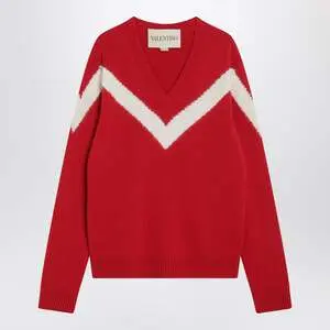Valentino Garavani Vlogo Bow Sweater - Red
