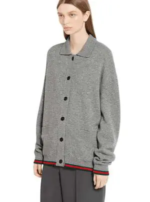 Gucci Wool And Cashmere Blend Cardigan - Multicolor