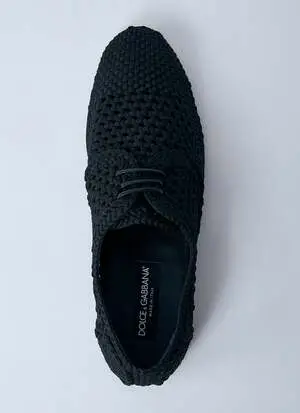 Dolce & Gabbana Woven Derby Shoes