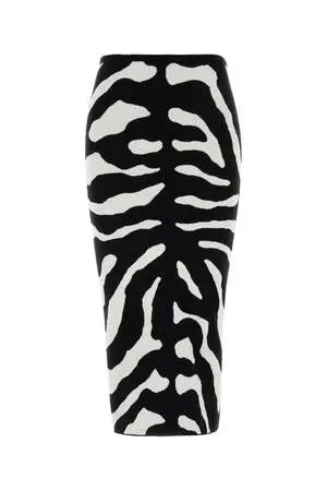 Moschino Embroidered Viscose Blend Skirt - Multicolor