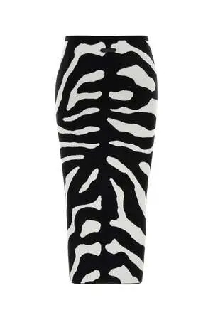 Moschino Embroidered Viscose Blend Skirt