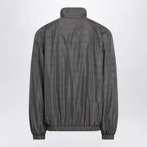 Balenciaga Grey/blue Nylon Zip-up Jacket