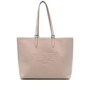 Fendi Neutrals Tote Bags - Cream