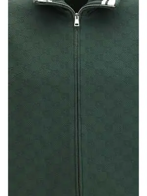 Gucci Gg Technical Jersey Zip Jacket - Green