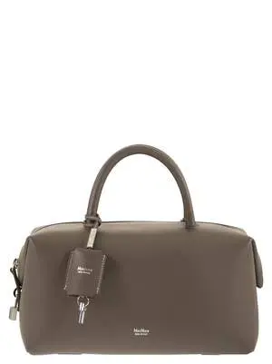 Max Mara Holdallm Medium Satchel In Natural Leather - Multicolor